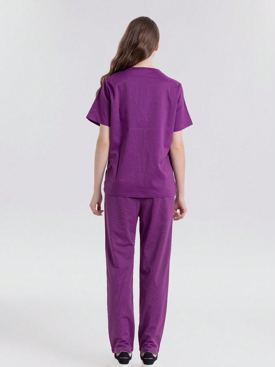 Stretch Women Scrubs Nurse Set | SHEIN UK