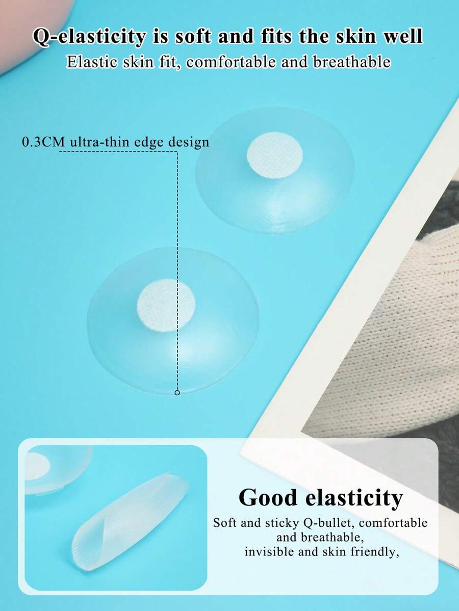 Invisible Silicone Bra Inserts With Nipple Covers For Strapless Dresses ...