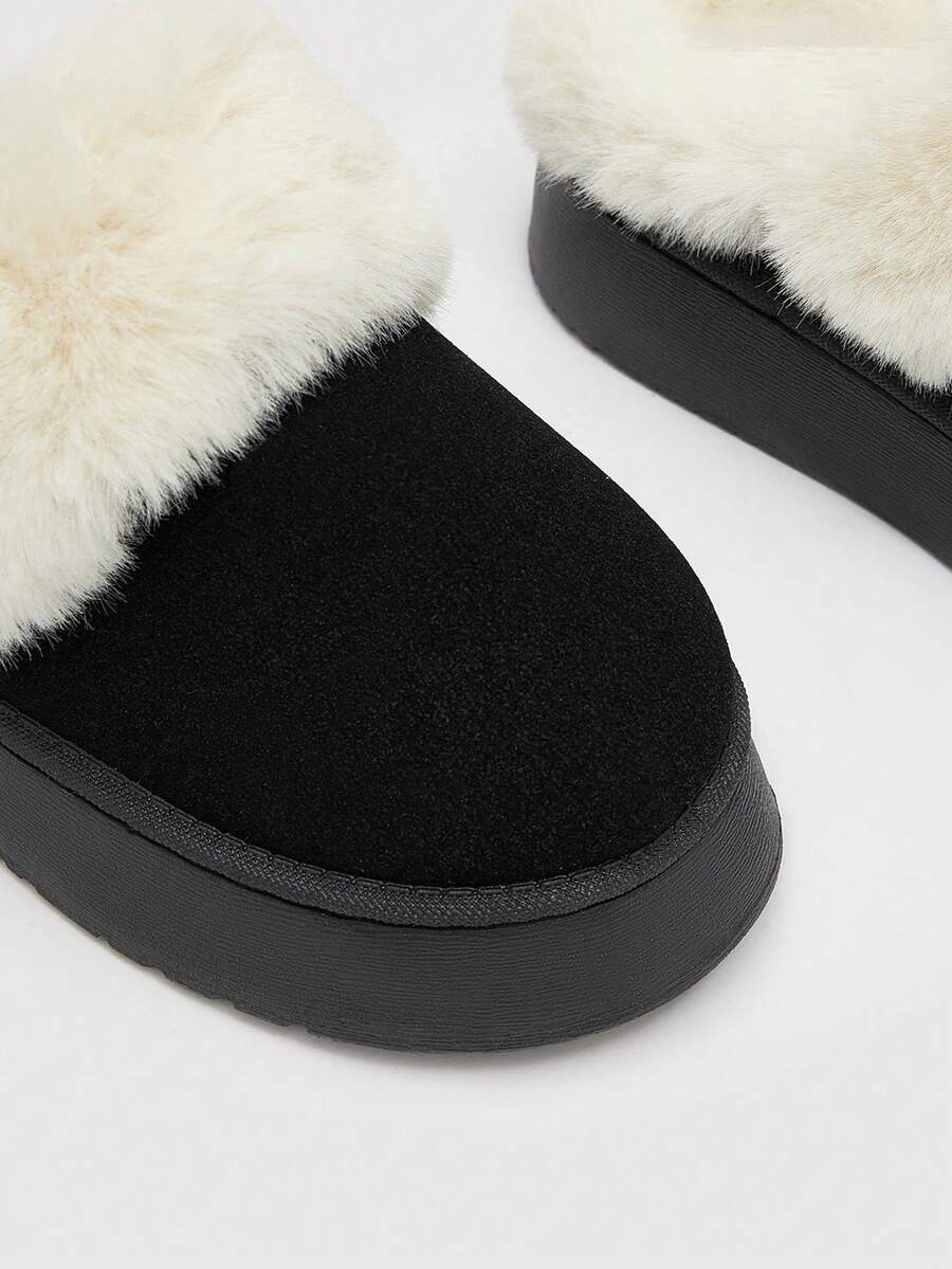 CUCCOO Quty Chaussures pour femmes Bout rond Semelle épaisse Pantoufles ...