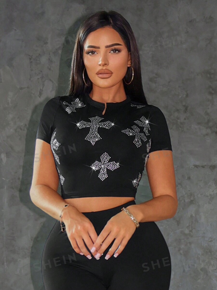 SHEIN SXY Pride Pride Club Concert Outfits Women's Summer Short Sleeve ...