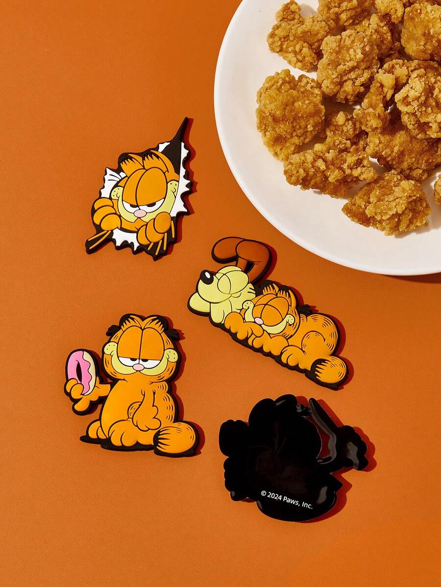 GARFIELD X SHEIN Cartoon Pattern Refrigerator Magnets Set Of 4 for Sale ...