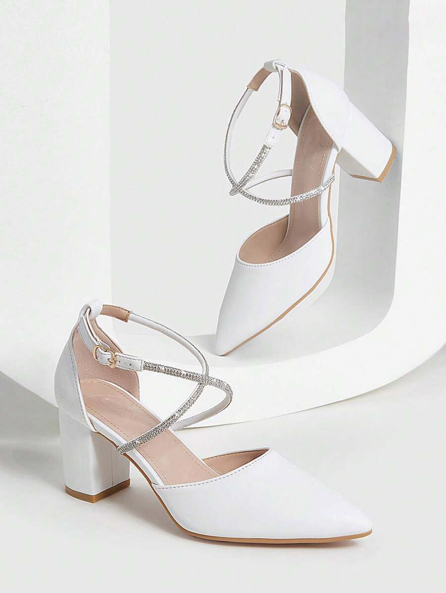 CUCCOO CHICEST Women's Shoes Valentine Days Day Point Toe Chunky ...