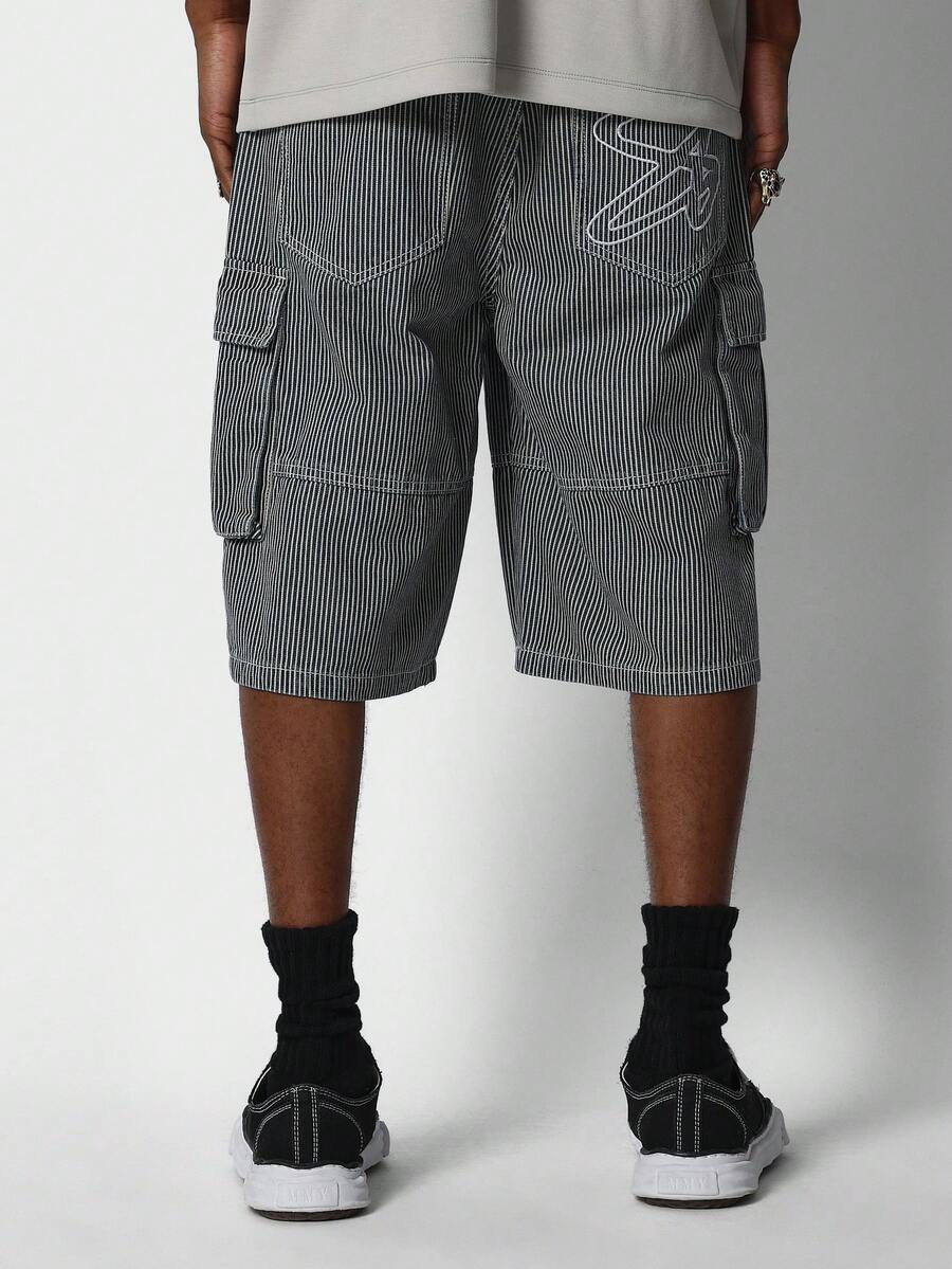 SUMWON Cargo Pinstripe Jorts for Sale Australia| New Collection Online ...