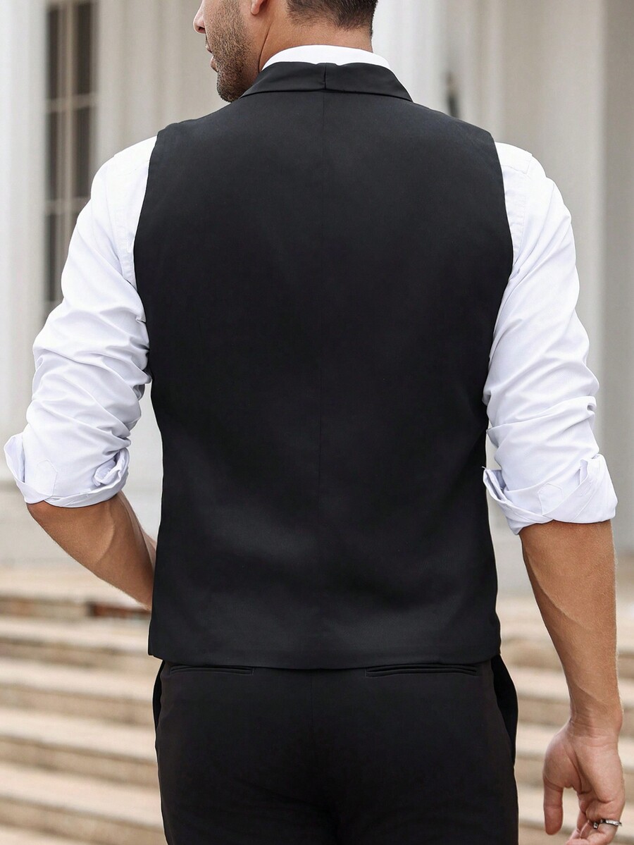 Manfinity Mode Men's Stylish Classic Slim Fit Dad Suit Vest | SHEIN USA