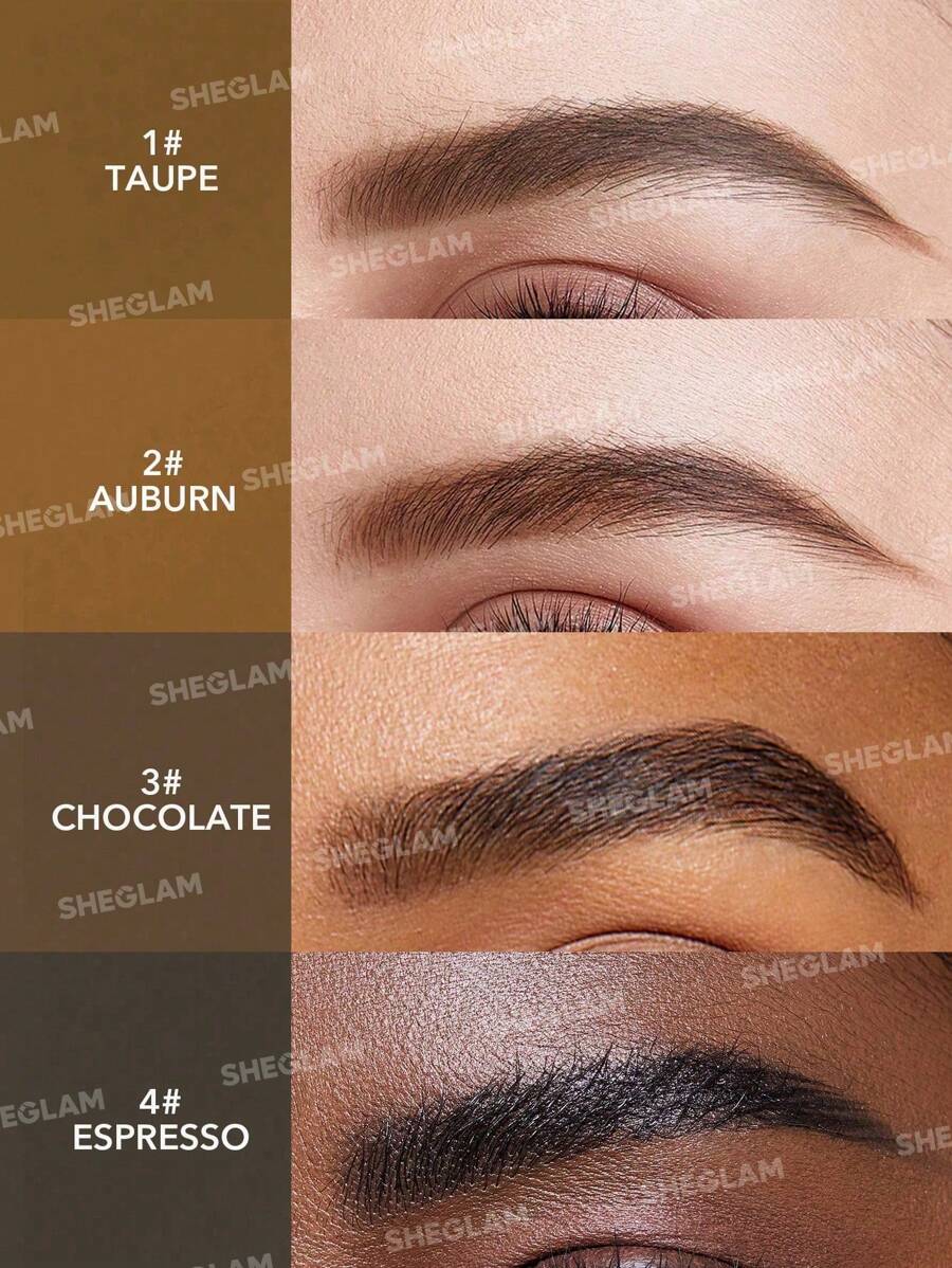 SHEGLAM Genius Eyebrow Stamp-Chocolate Natural Eyebrow Powder Easy To ...