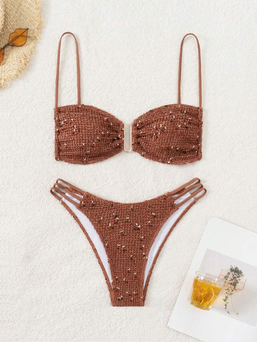 Women's Summer Beach Sexy Bra & Bikini Bottom Bikini Set Swimming Suit ...