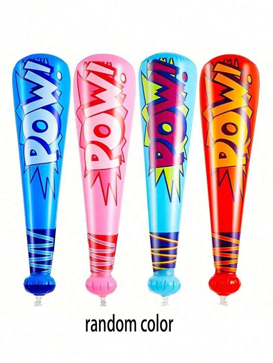 Pow Inflatable Baseball Bats, Inflatable Baseball Bat With Cartoon Pow ...