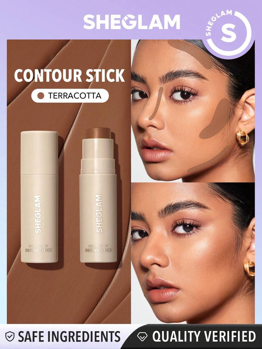 SHEGLAM Snatch 'n' Define Stick-Terracotta Cream Contour Stick Long ...