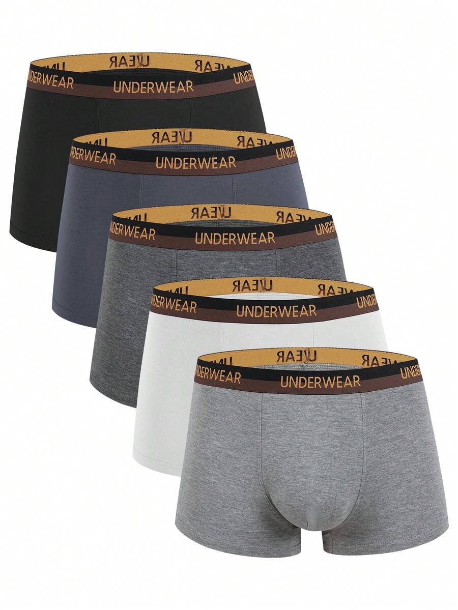 Men's Boxer Briefs (Set Of 5) | SHEIN EUR