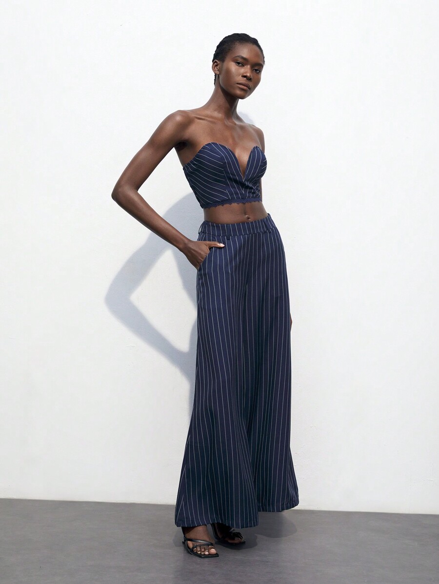 SHEIN Maija Old Money Style Two Piece Outfits Clothes Women's Striped ...