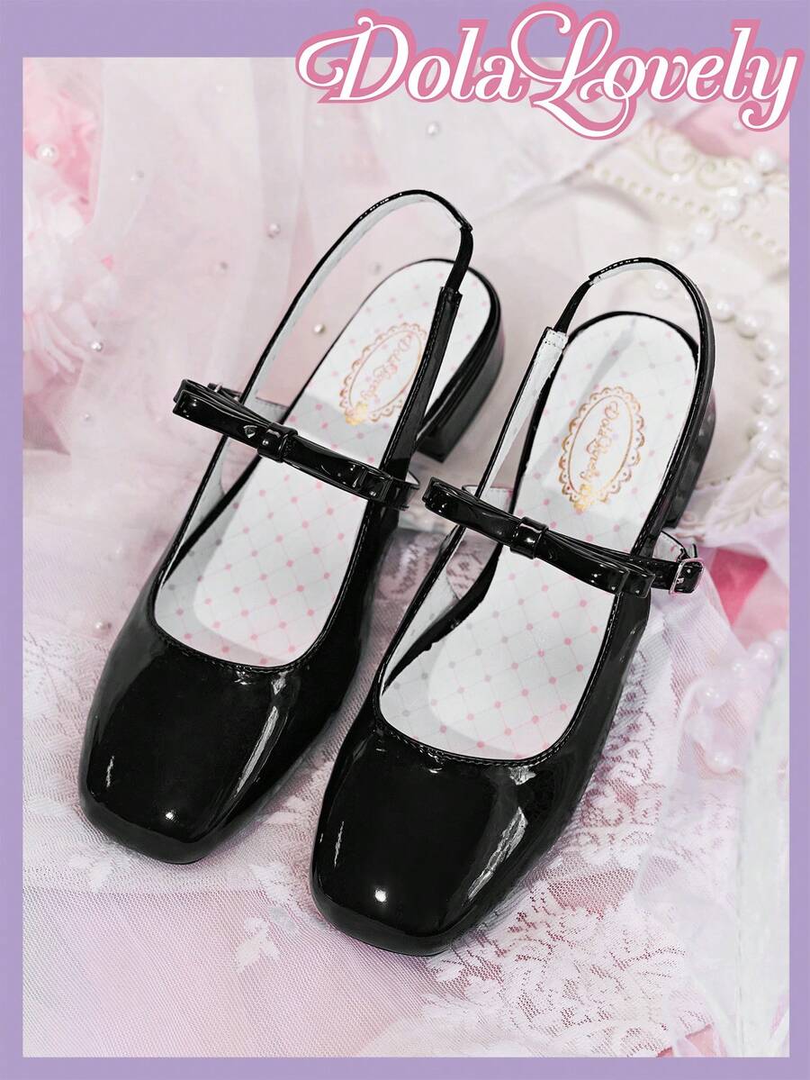 Dola Lovely 2024 New Ladies Quiet Black Cute Sweet Bow Princess Lolita ...
