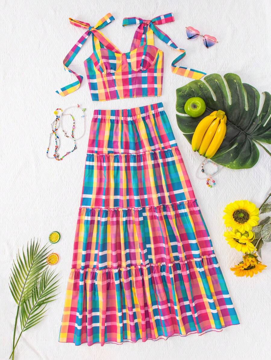 SHEIN VCAY Brazil Festa Junina Summer Women Outfits Vacation Women's ...