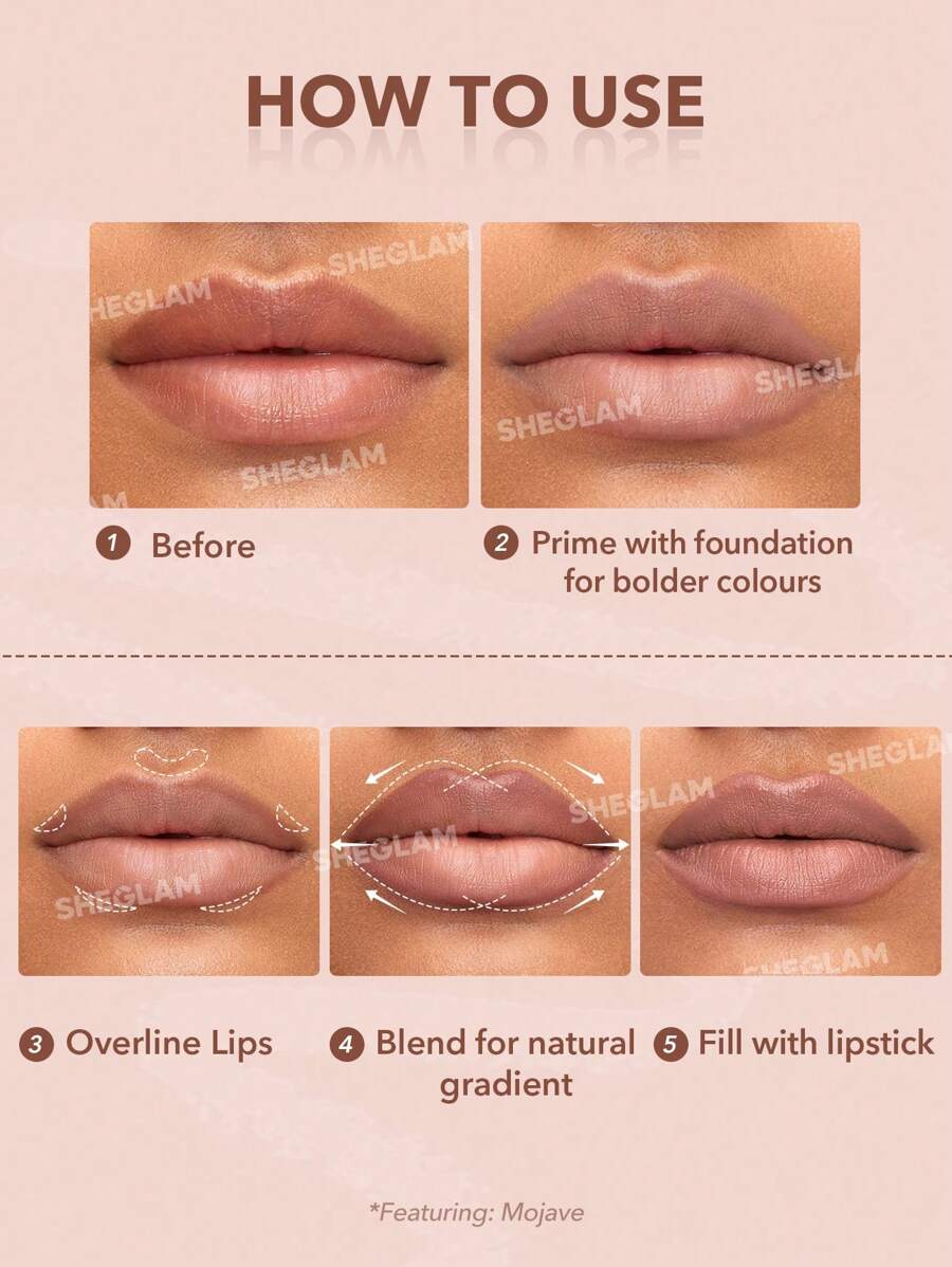 SHEGLAM So Lippy Lip Liner-Purple Smoke Creamy Matte Lip Liner Pencil ...