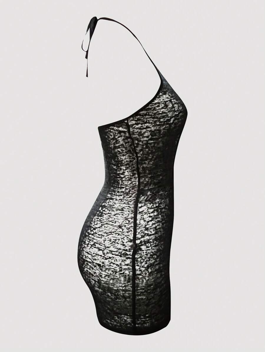 SHEIN SXY Ladies' Hollow Out See-Through Strap Dress | SHEIN EUR