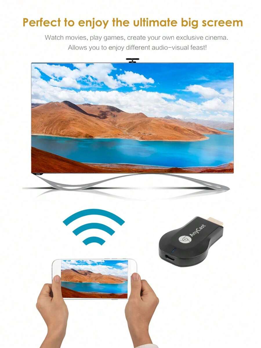 Anycast M2 Plus Air Play HD TV Stick WIFI Display Receiver Dongle ...