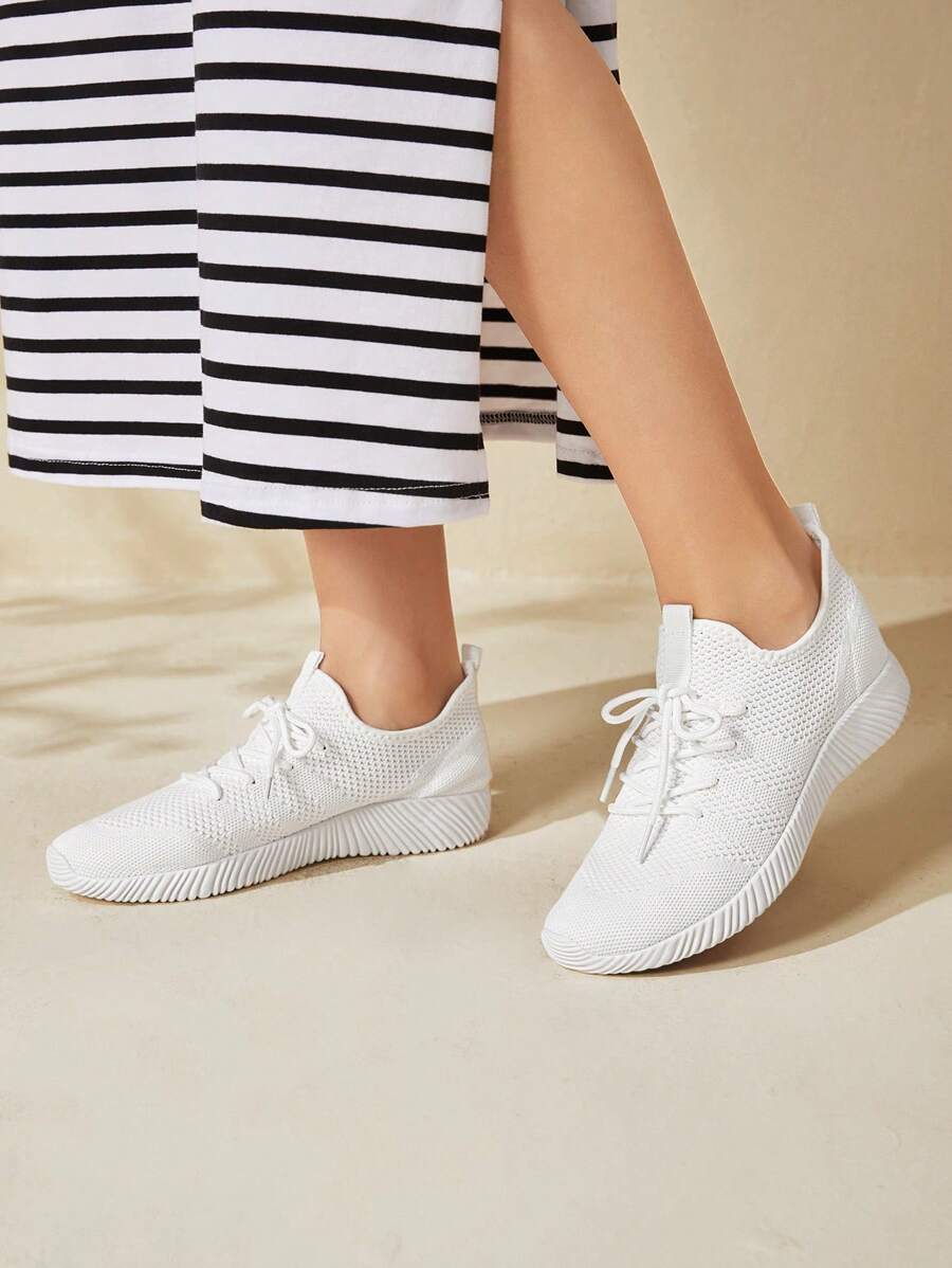 CUCCOO BASICS Women Lace-Up Front Sneakers, Sport Running Shoes For ...