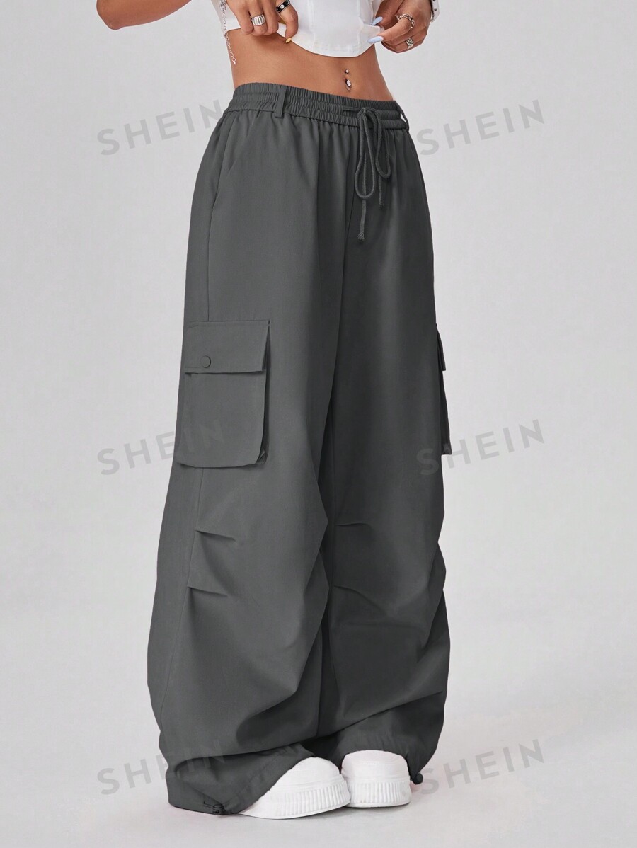 SHEIN Coolane Women's American Style Streetwear Cargo Pants Lightweight ...