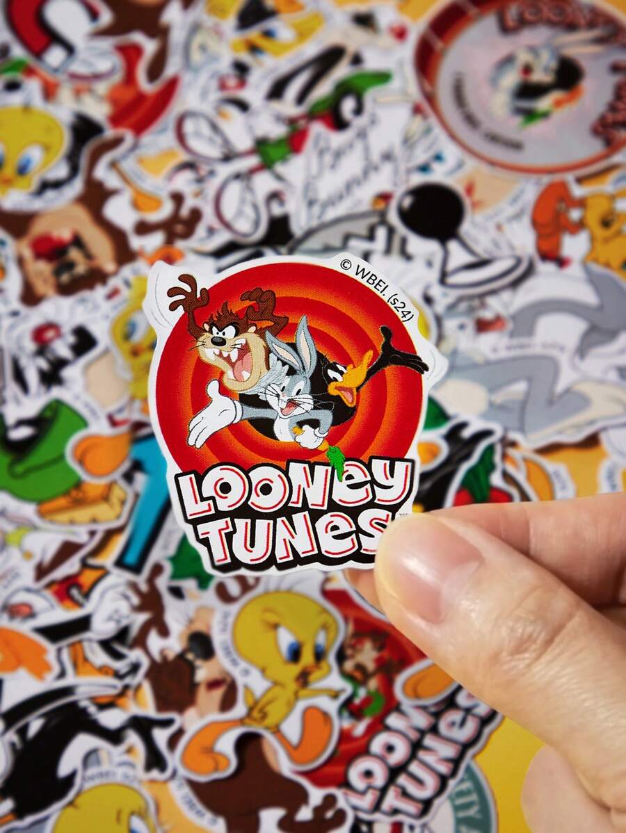 LOONEY TUNES X SHEIN 101pcs Cartoon Pattern Sticker Set, Daffy Duck ...