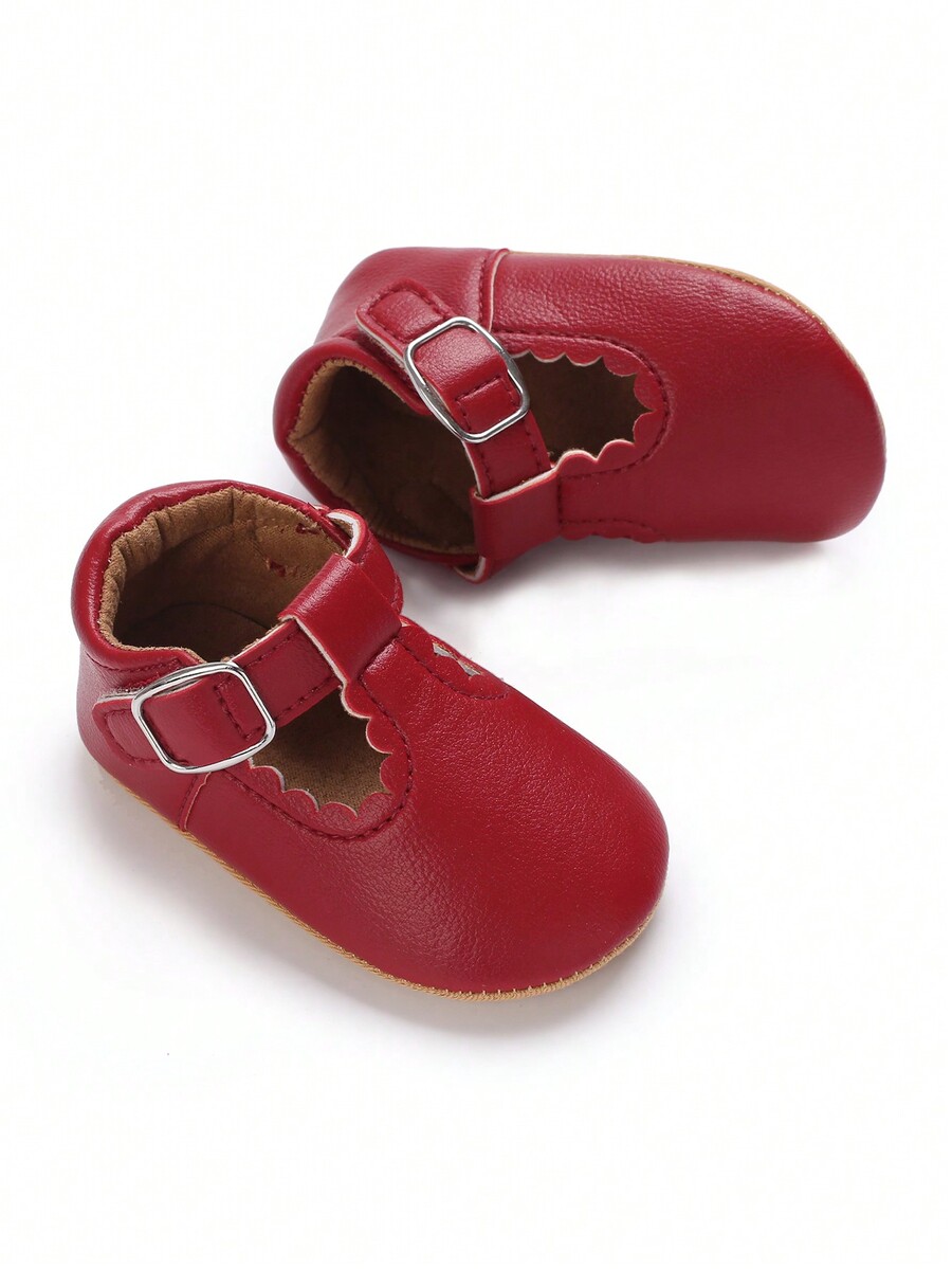 New Fashion Simple Leather Hollow Design Flat Shoes For Infants And ...