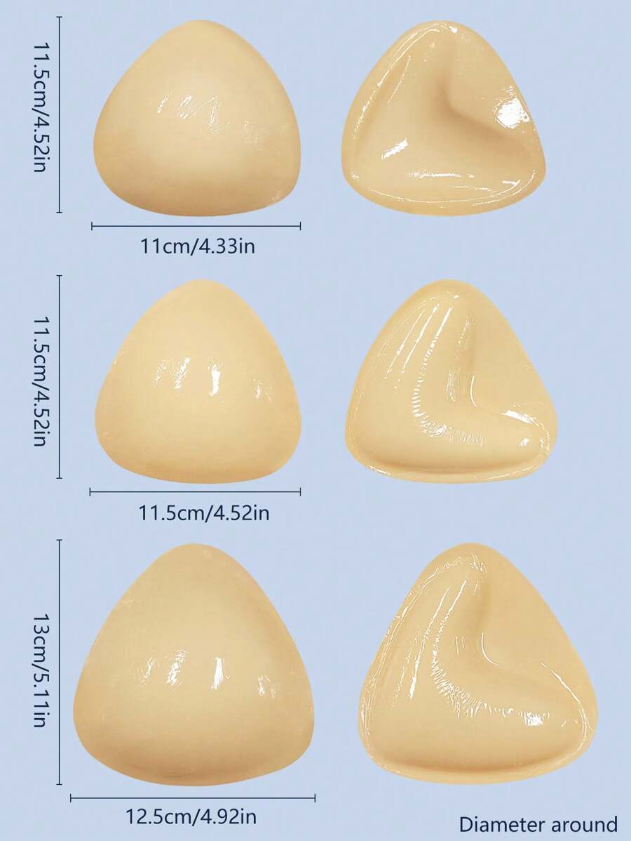 Atmungsaktive Silikon Dreieck Brust Lift Pasties Klebe-BH, verdickt ...