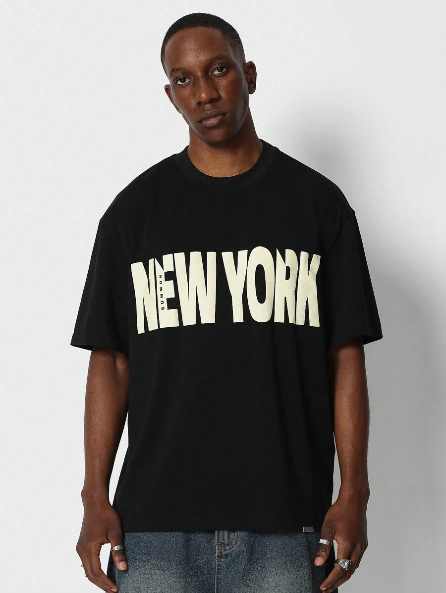 SUMWON T-shirt avec imprimé graphique New York sur le devant College ...