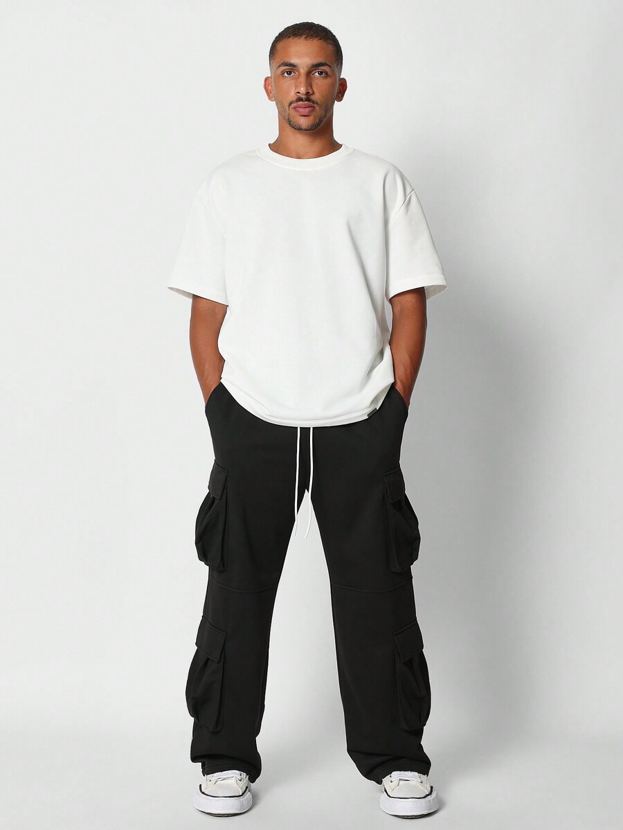 SUMWON Loose Fit Baggy Heavyweight Cargo Jogger | SHEIN USA