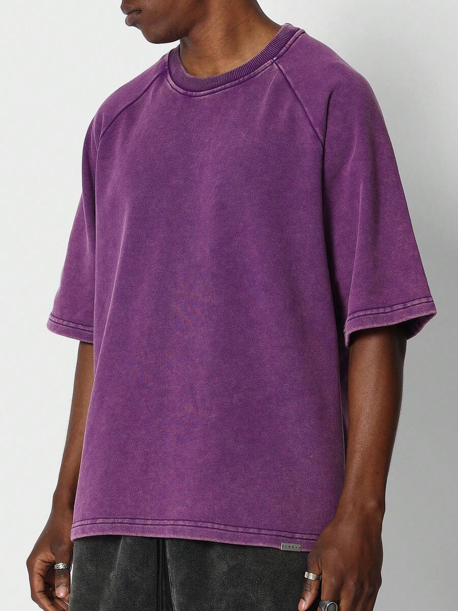 SUMWON Regular Fit Washed Super Premium Heavyweight Essential Tee ...