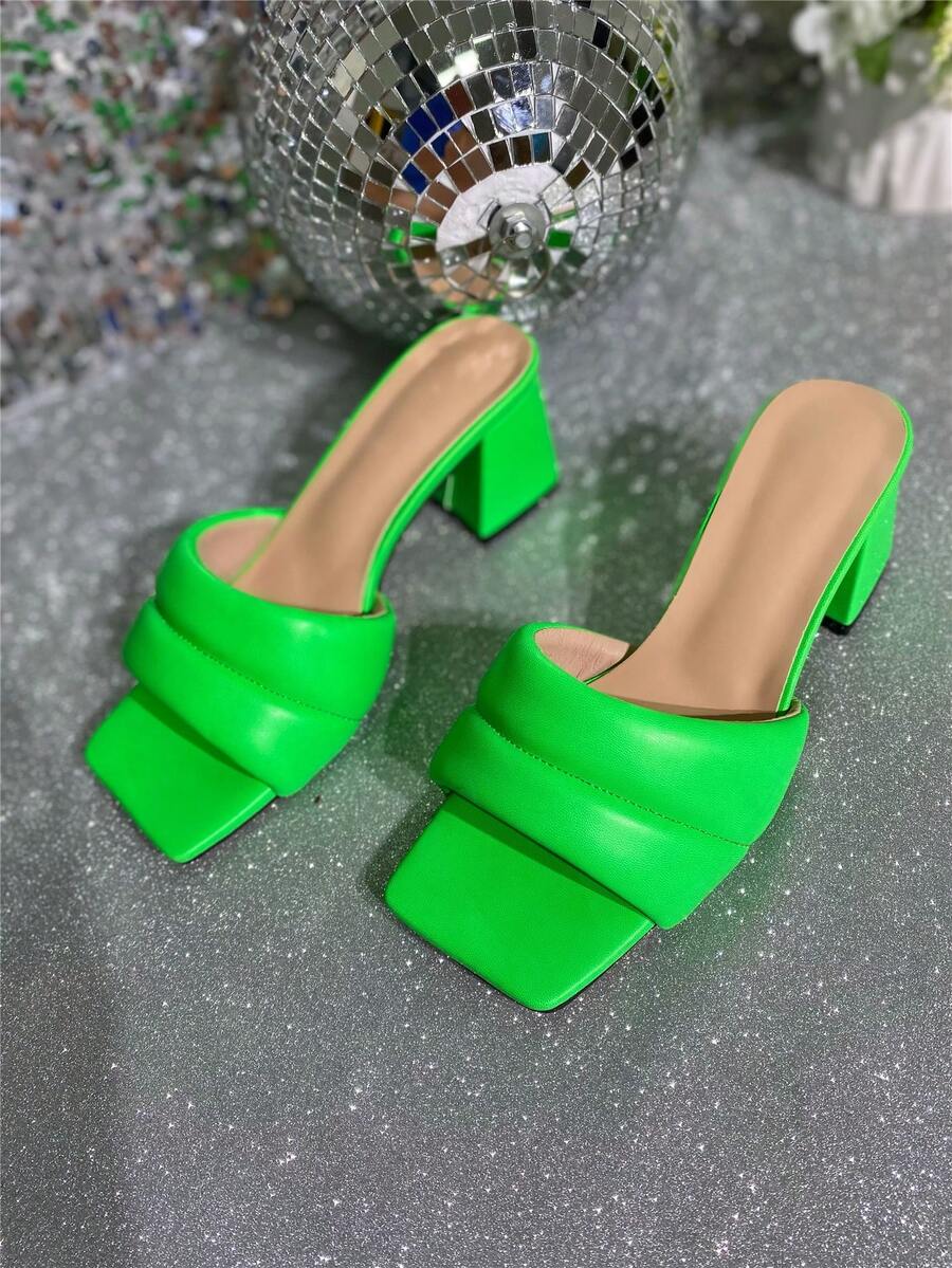 Women's Fashionable Square Toe, Versatile Style Small Block Heel ...