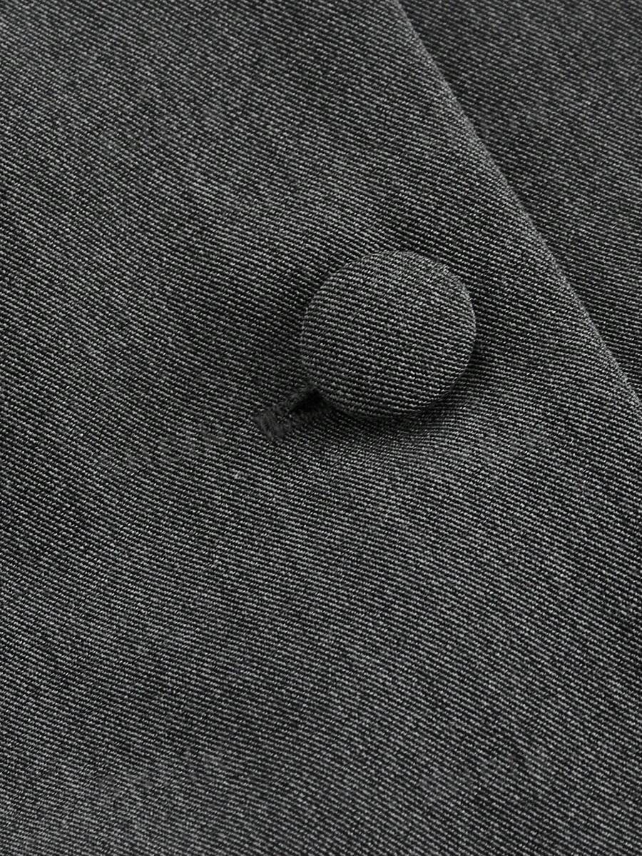 SHEIN MOD Back To School Complex Square Lapel Gray Dress Brunch Dress ...