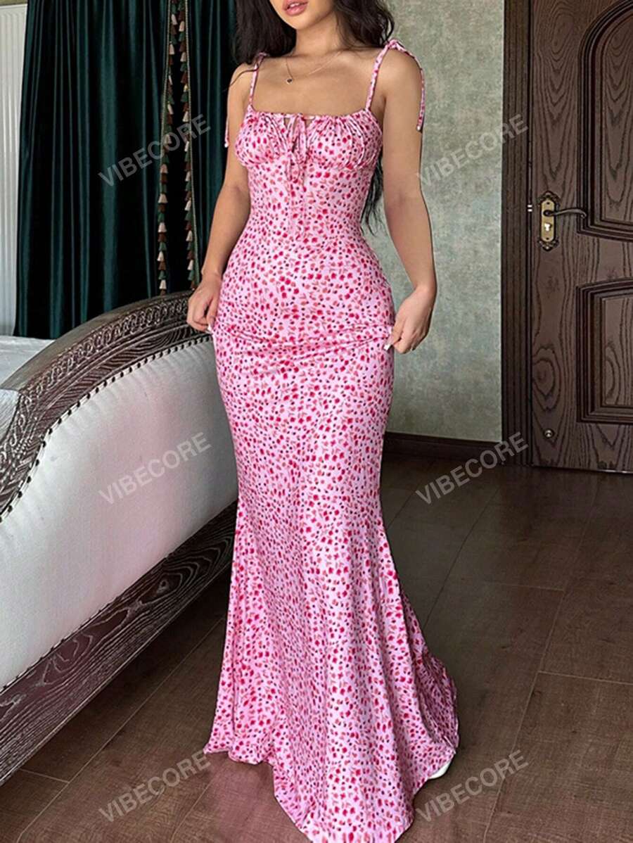 Women Floral Print Bodycon Sexy Fashion Dress Elegant Party Vacation ...