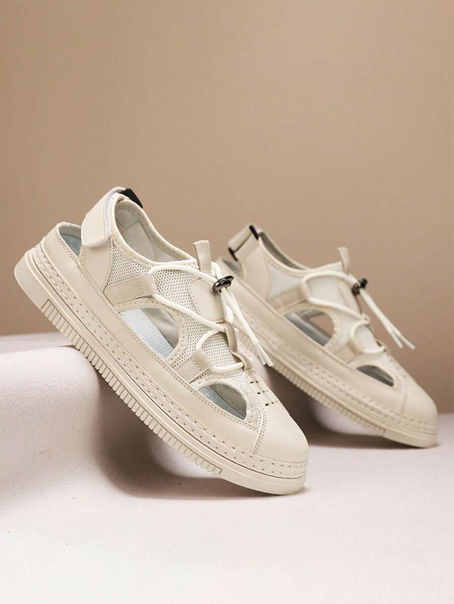 Men's Breathable Mesh Loafers With Hollow Out Design For Driving, Work ...