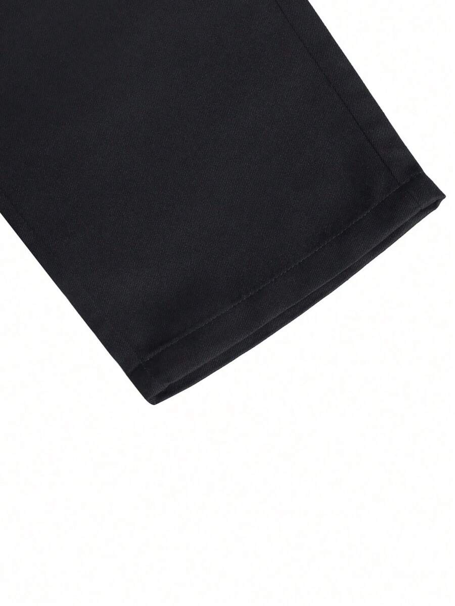 Manfinity Hypemode Mens Casual Solid Color Drawstring Waist Cargo