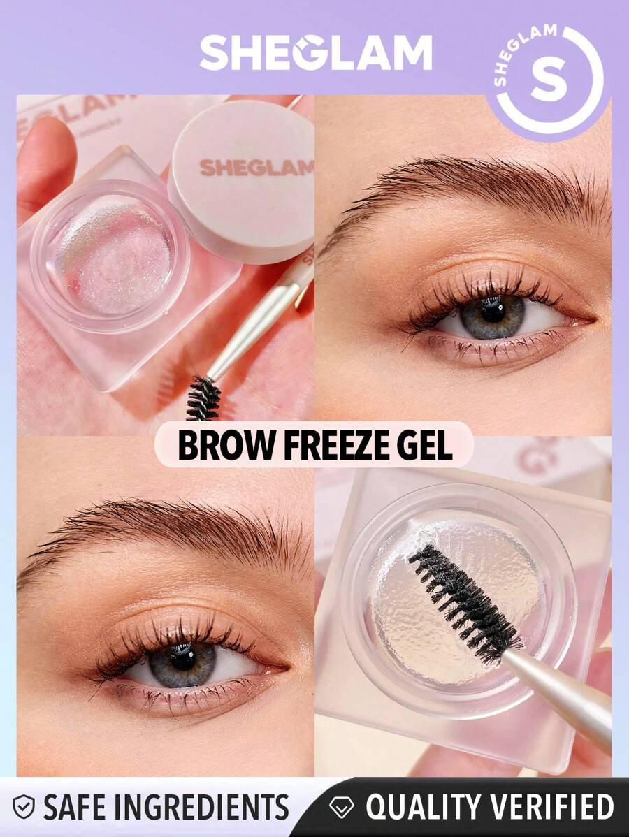 SHEGLAM Set Me Up Brow Hold-Crystal Clear Waterproof Eyebrow Gel No ...