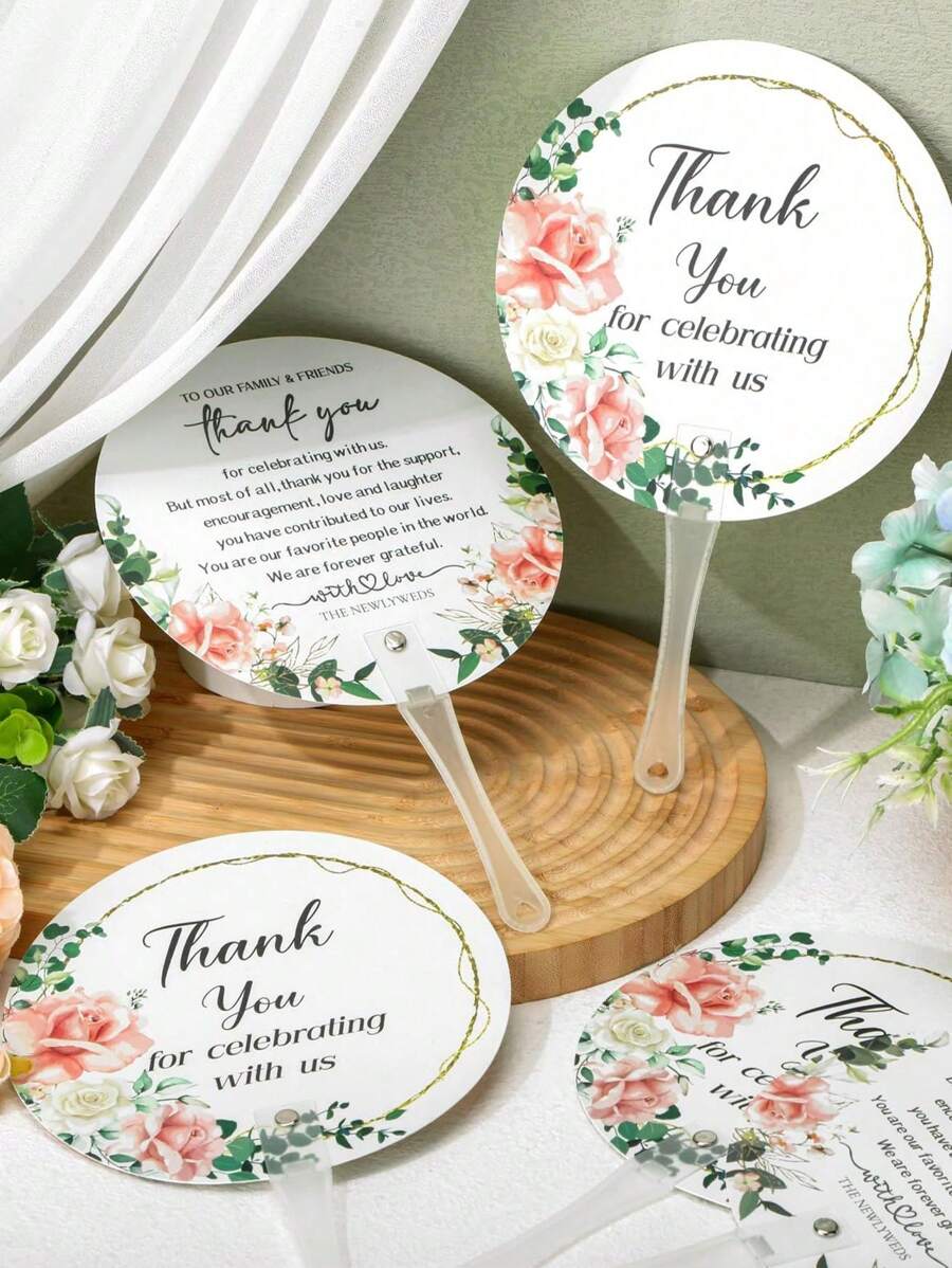 5/10pcs Wedding Hand Fans Bulk Plastic Handheld Wedding Favor Fans For ...
