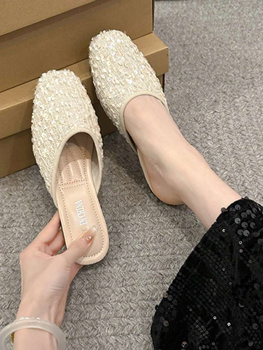 French Style Slip-On Sandals For Women With Soft Non-Slip Soles, New ...