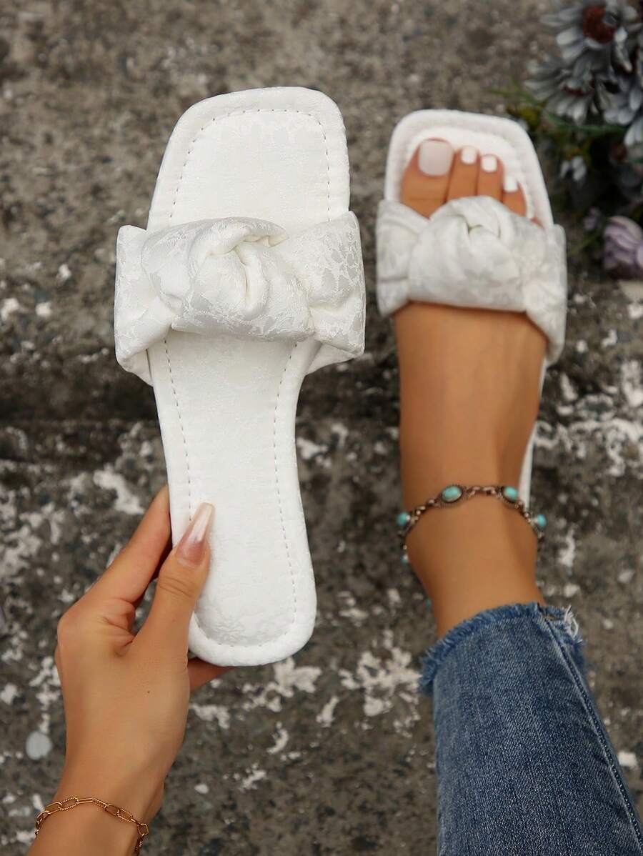 French Style Women's Summer Slippers, Designed To Be Worn With Skirts ...