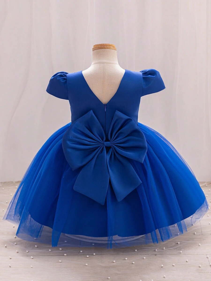 Baby Girl Fancy Mesh Dress, Ideal For Birthday Parties, Evening Events ...