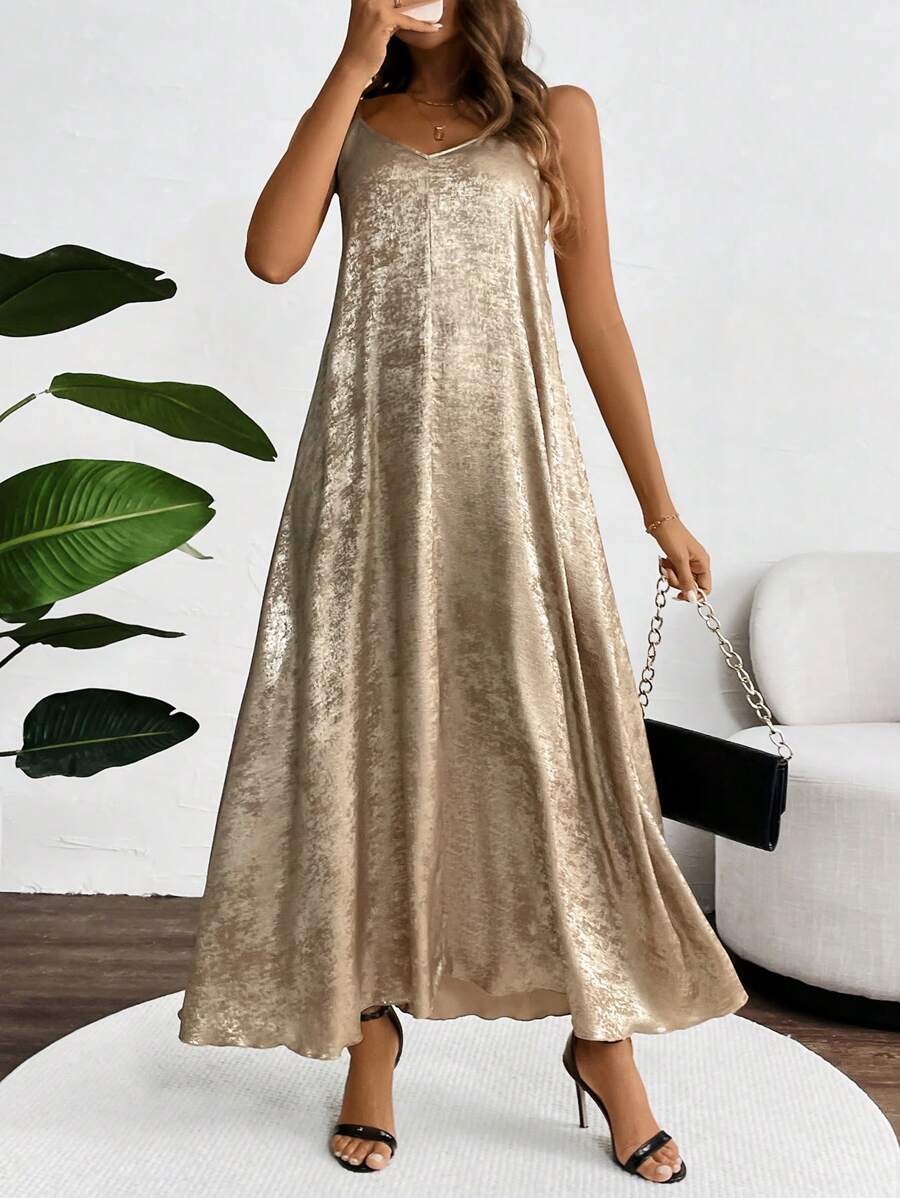 Chiquease Solid Cami Longline Dress | SHEIN