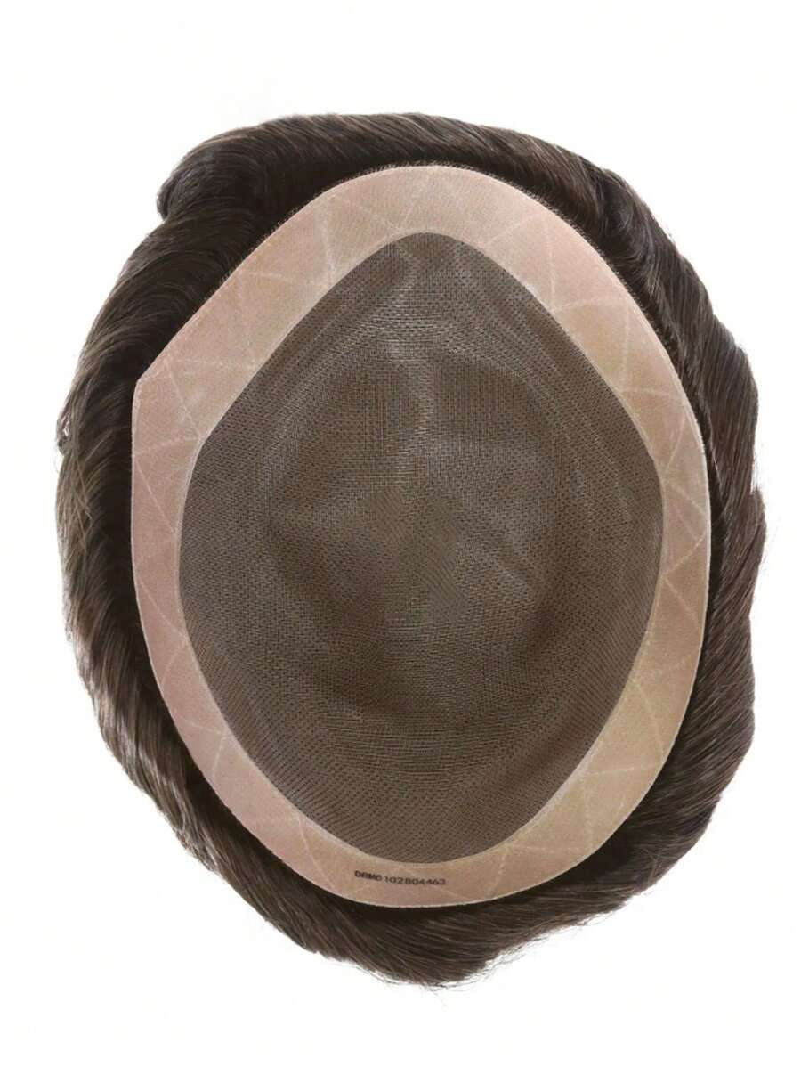 Fine Mono Men Toupee Hairpiece Poly Coating Around Human Hair ...