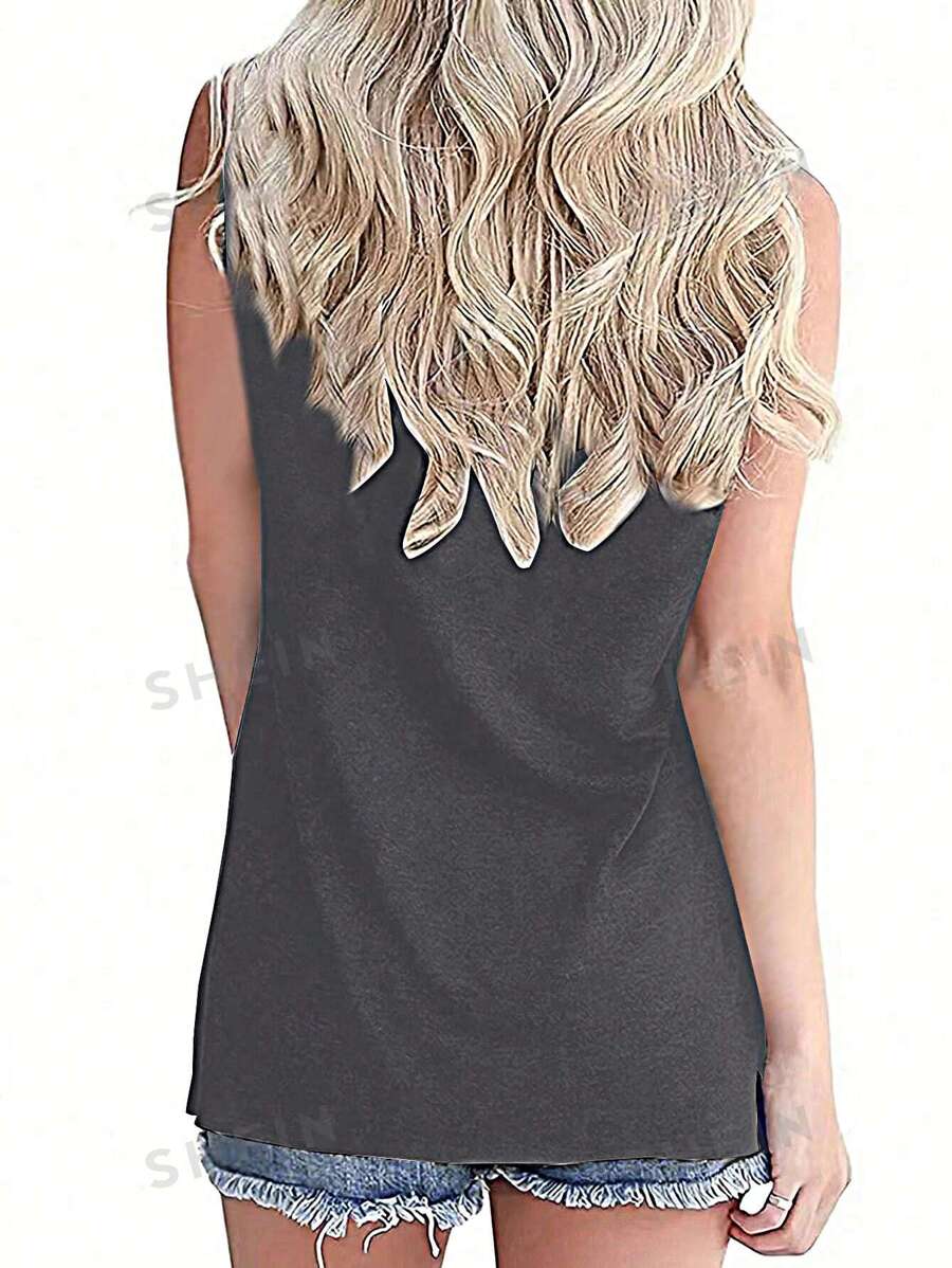 SHEIN LUNE Women's Casual Independent Day Summer Clothes Tank Top, 4th ...