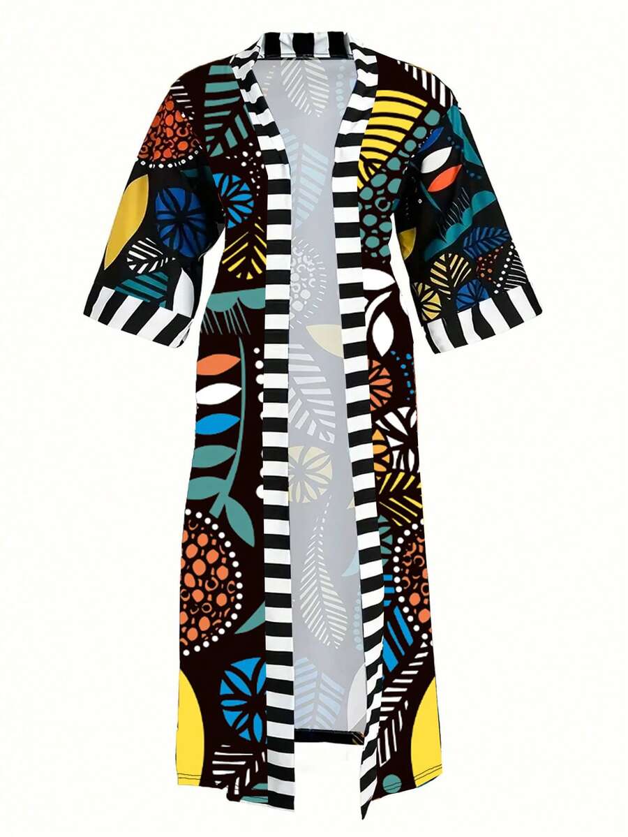 INAWLY Women's Random Printed Simple Casual Regular Jacket | SHEIN USA