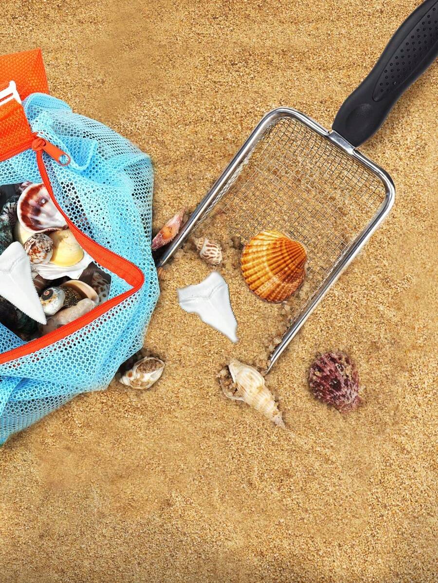 Beach Mesh Shovel For Shell Collecting, Filter Sand Scooper For Picking ...