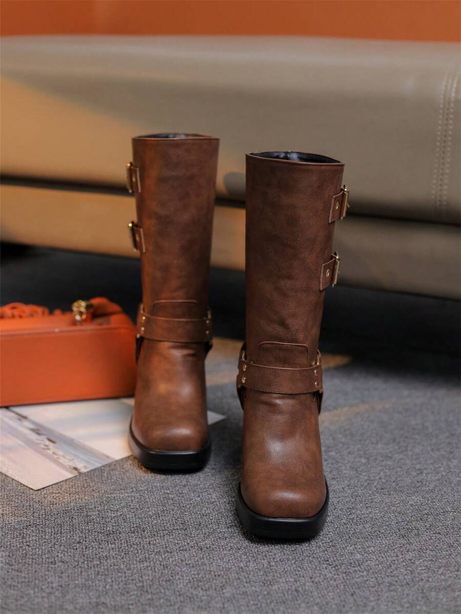 MILADY Women's Knee-High Boots 2024 New Summer Retro Western Cowboy ...