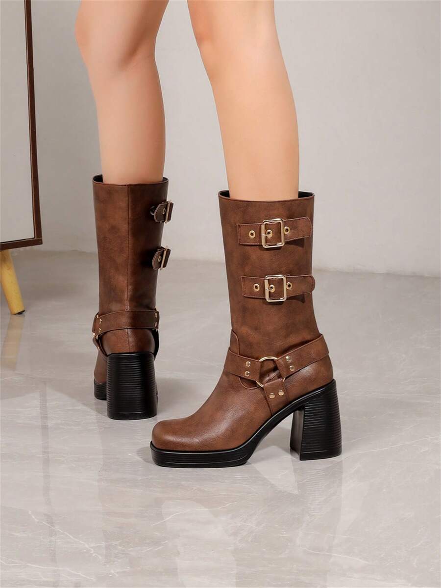 MILADY Women's Knee-High Boots 2024 New Summer Retro Western Cowboy ...