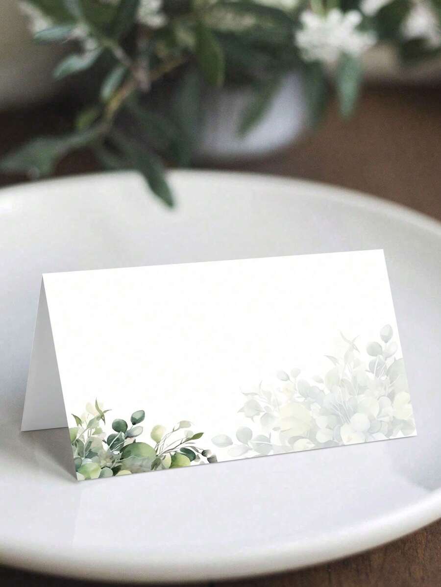 20pcs-Watercolor Place Cards For Wedding Greenery Seating Place Cards ...
