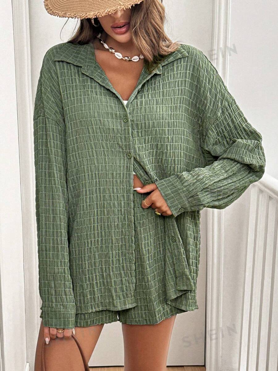 SHEIN Frenchy Women's Earthy Clothes Teacher Outfits Airport Outfit ...