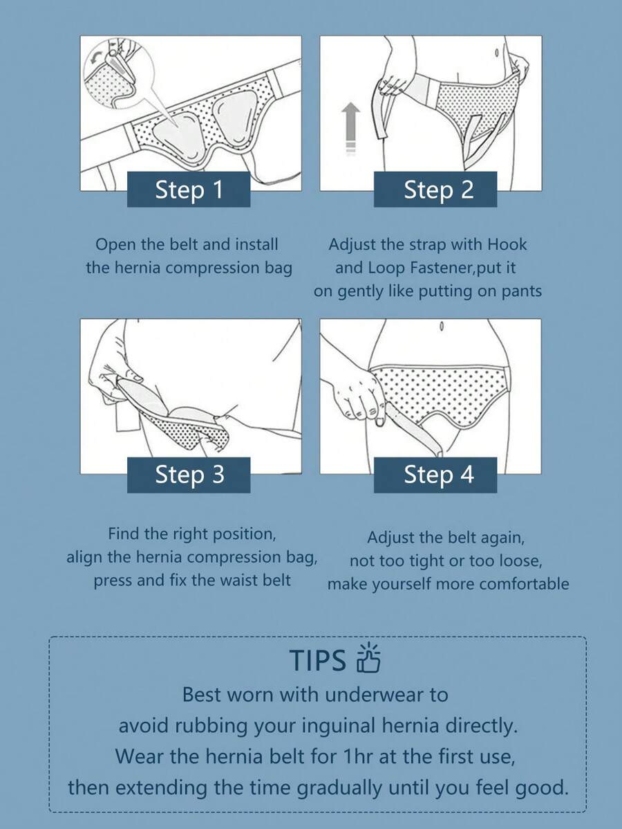 Manfinity Hernia Support Belt, Abdominal & Groin Compression Wrap, Care ...