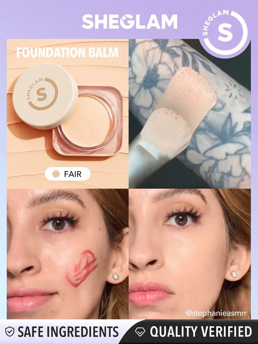 SHEGLAM Full Coverage Foundation Balm-Fair Long Lasting Flawless ...