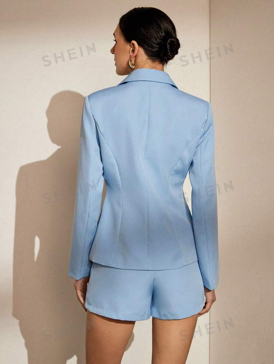 SHEIN BIZwear Clean-Colored Elegant And Fashionable Workplace Style ...