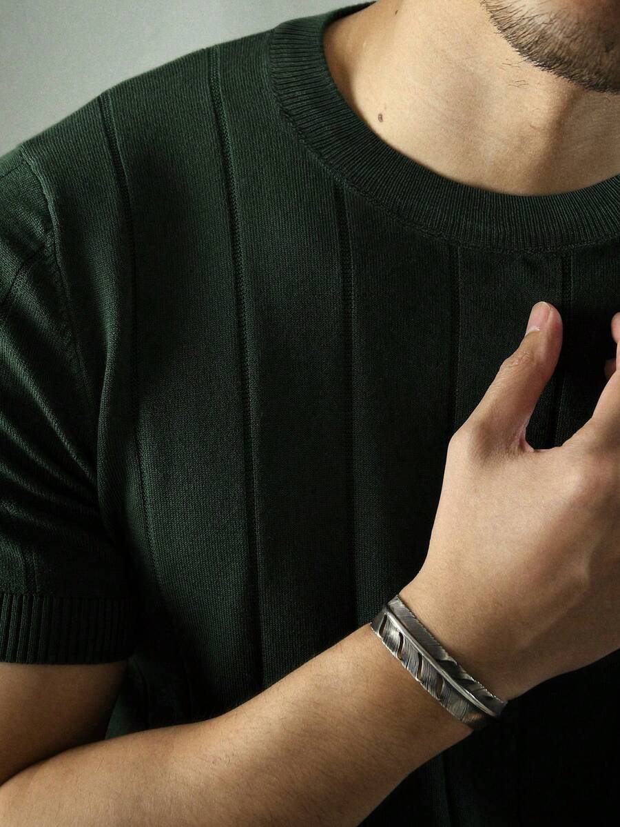 Men Solid Ribbed Knit Top | SHEIN USA